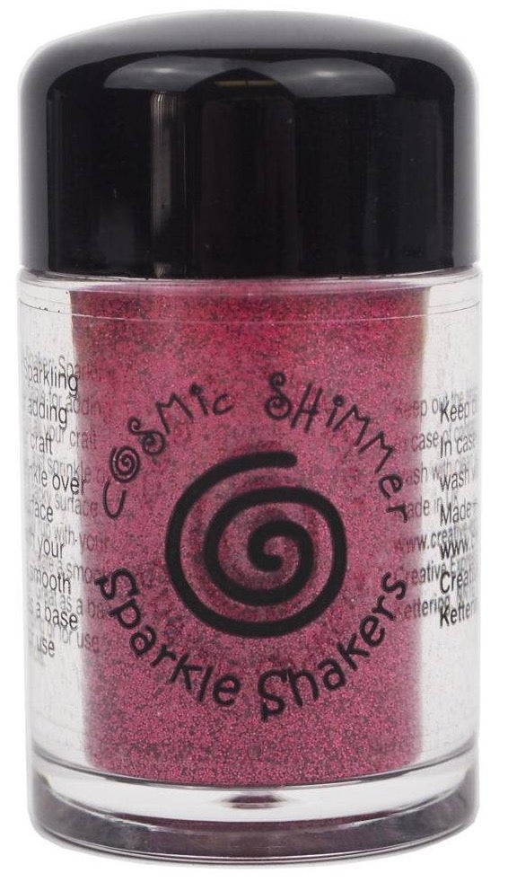 Cosmic Shimmer Sparkle shaker - Pink Fire | Craft Bliss