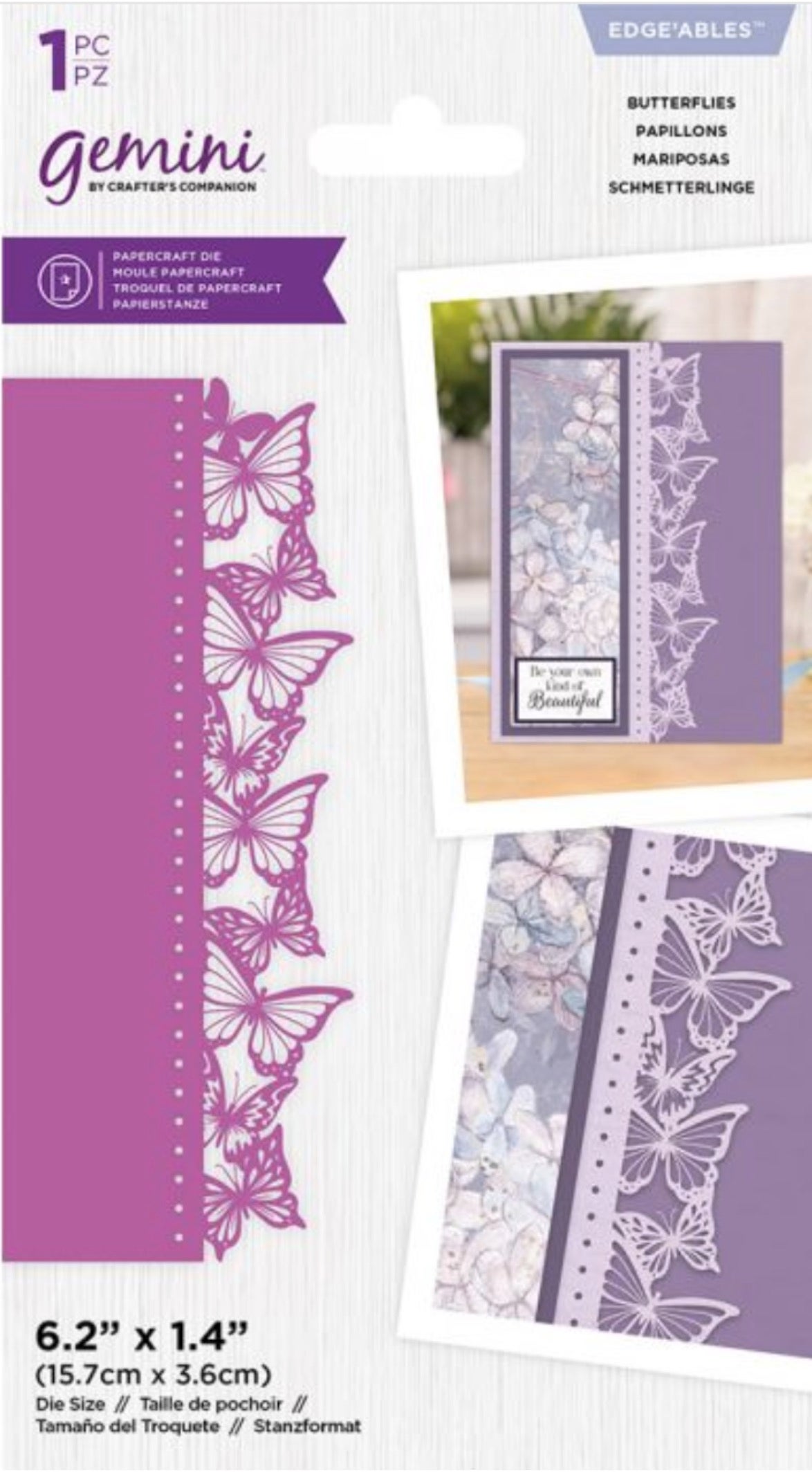 Gemini - Edgeable Timeless Border Die - Butterflies GEM-MD-EDG-BUTTER ...