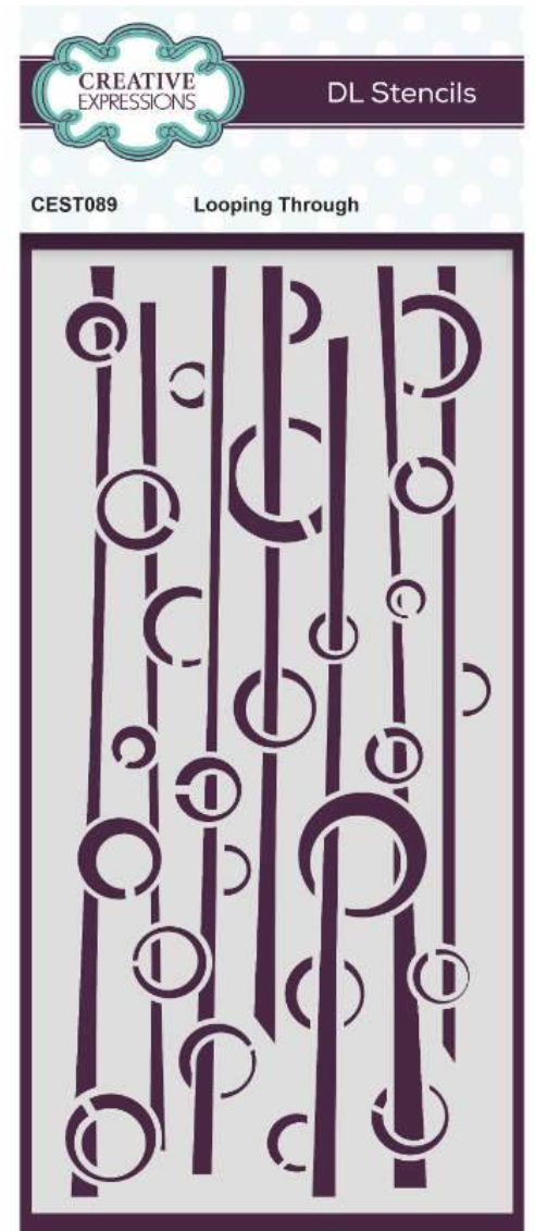 Creative Expressions Looping Through DL Stencil 4 in x 8 in CEST089 ...