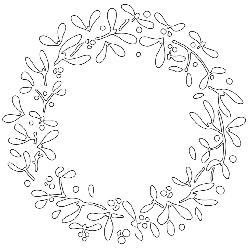 Card-io Mistletoe Wreath Majemask STMI-01 | Craft Bliss