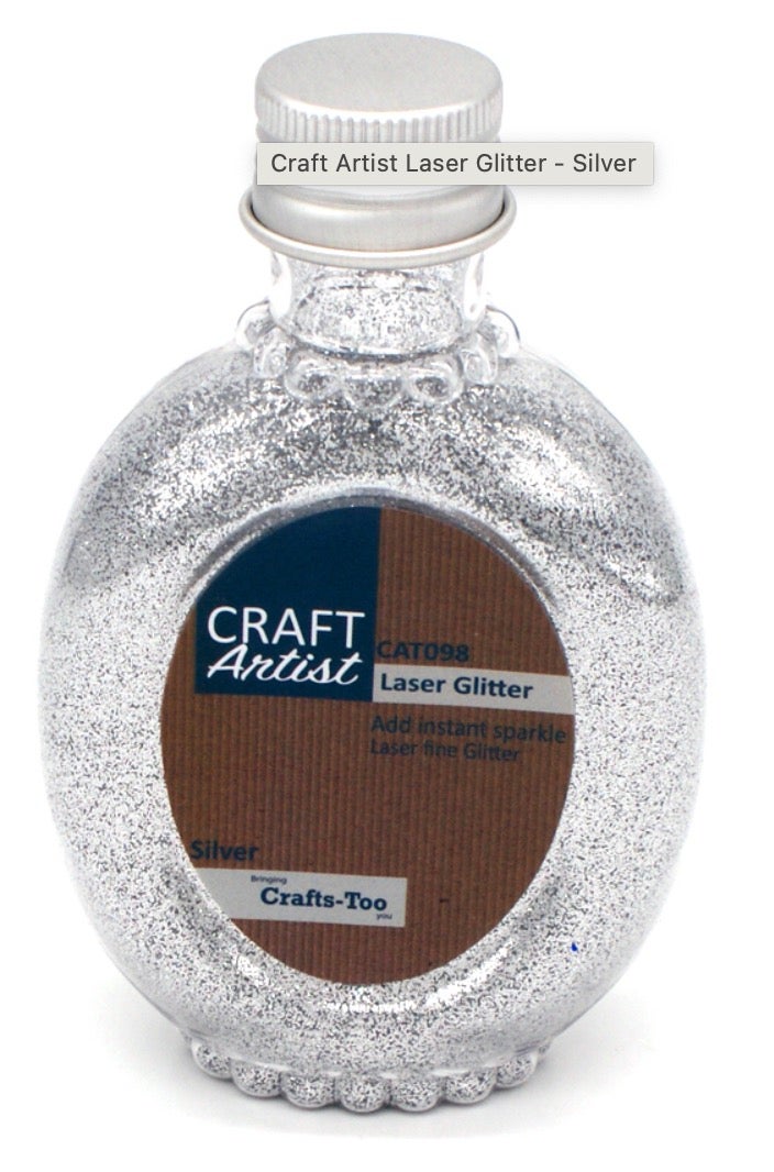 Craft Artist Laser Glitter - Silver | Craft Bliss