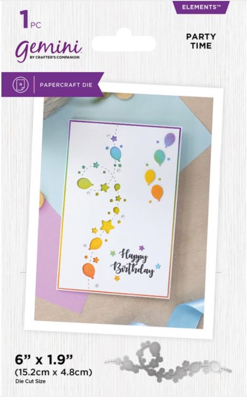 Gemini - Confetti Border Elements Die - Party Time by Crafter's ...