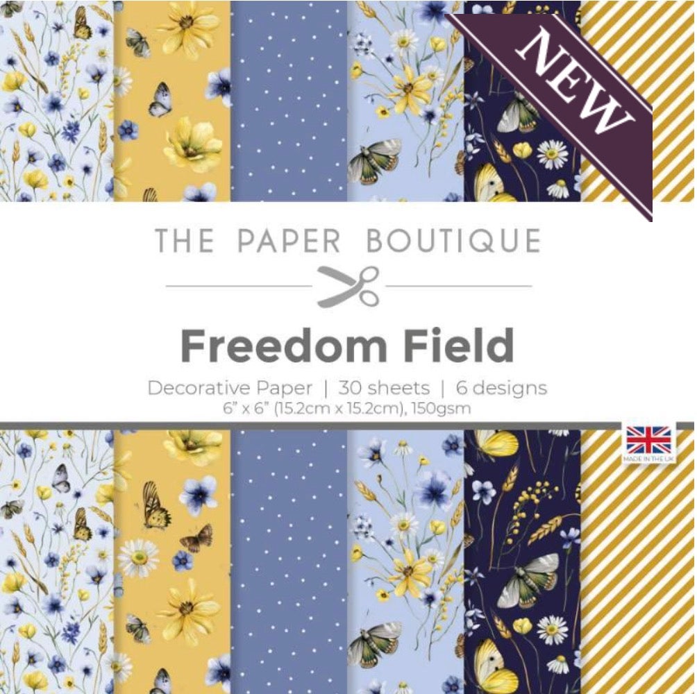 The Paper Boutique Freedom Field 6 in x 6 in Paper Pad PB2017 | Craft Bliss