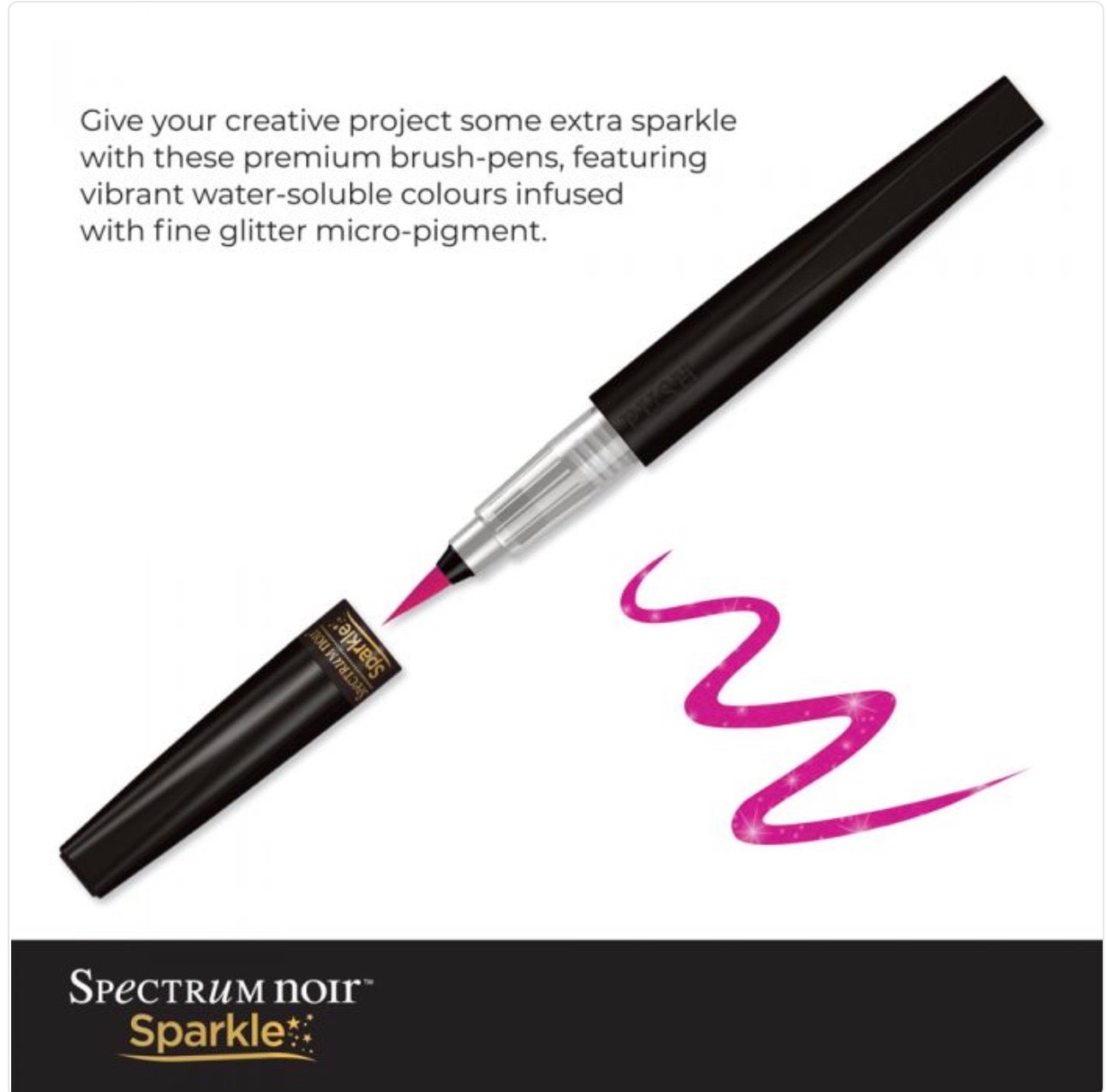 Spectrum Noir Sparkle Clear Overlay Glitter Pen Individual | Craft Bliss