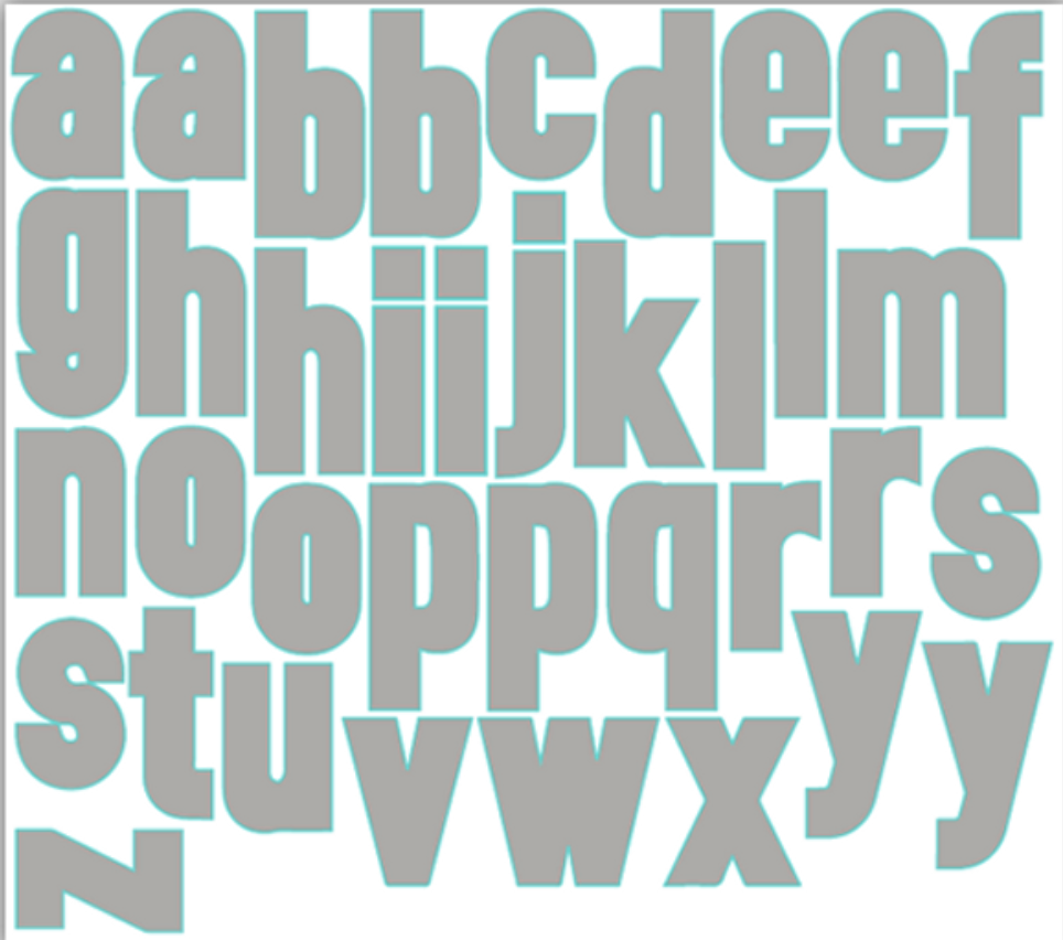 Julie Hickey Designs JHD Lowercase Alphabet Die Set JHD-CUT-1013 ...