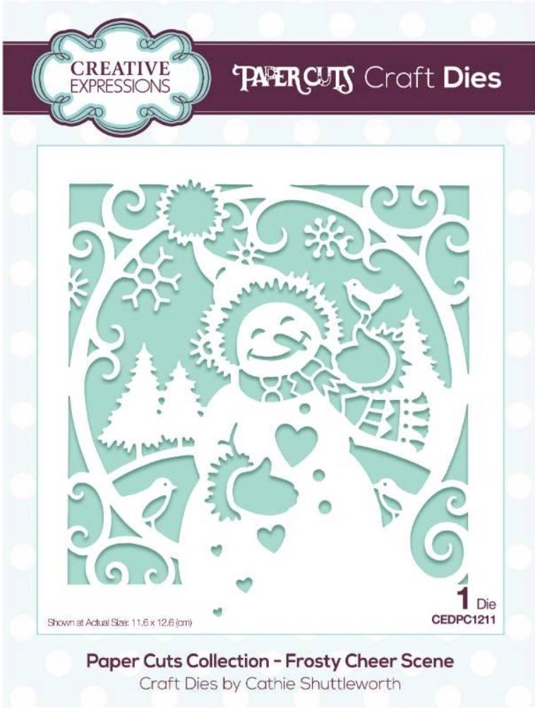 Creative Expressions Paper Cuts Frosty Cheer Craft Die CEDPC1211 ...