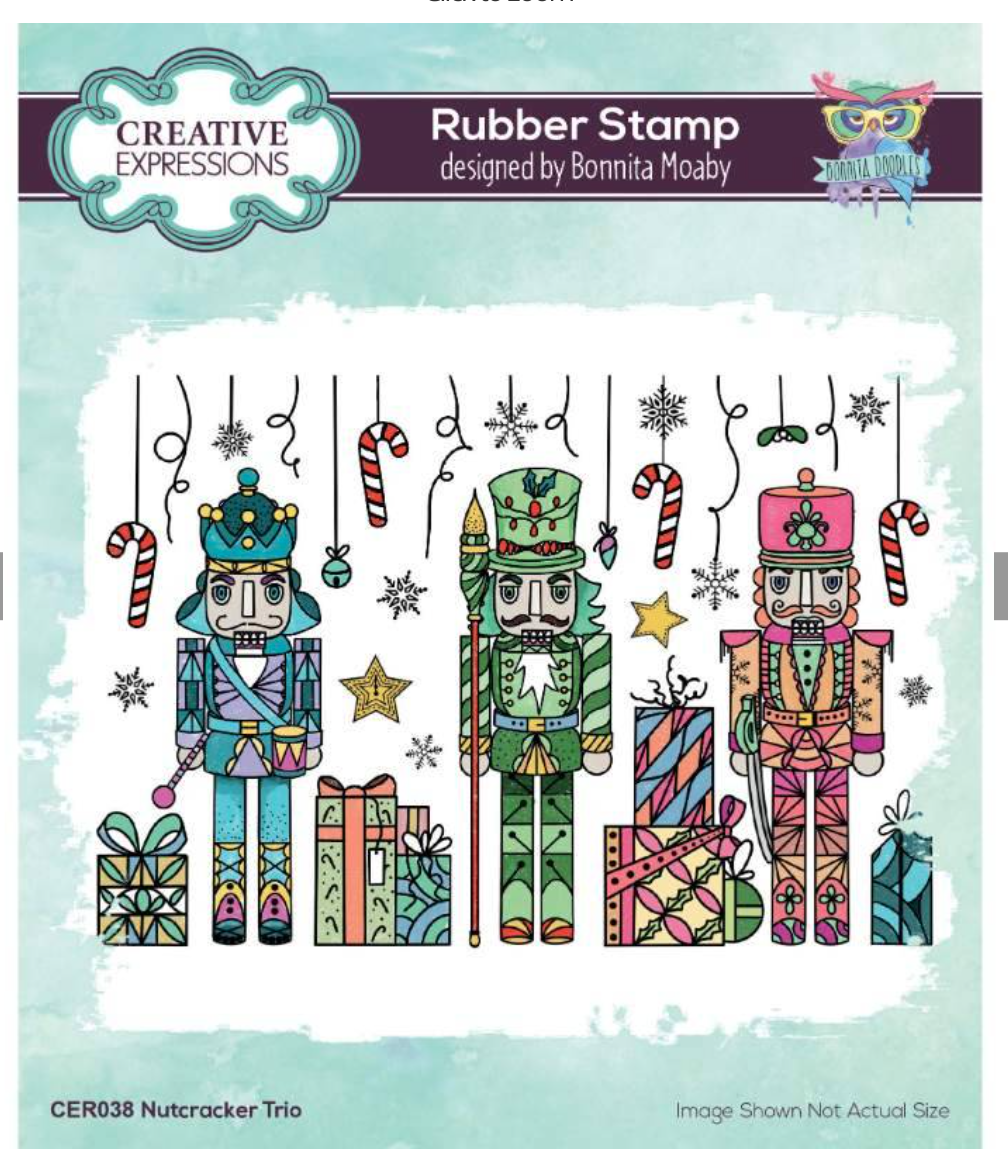 Creative Expressions Bonnita Moaby Nutcracker Trio Rubber Stamp CER038 ...