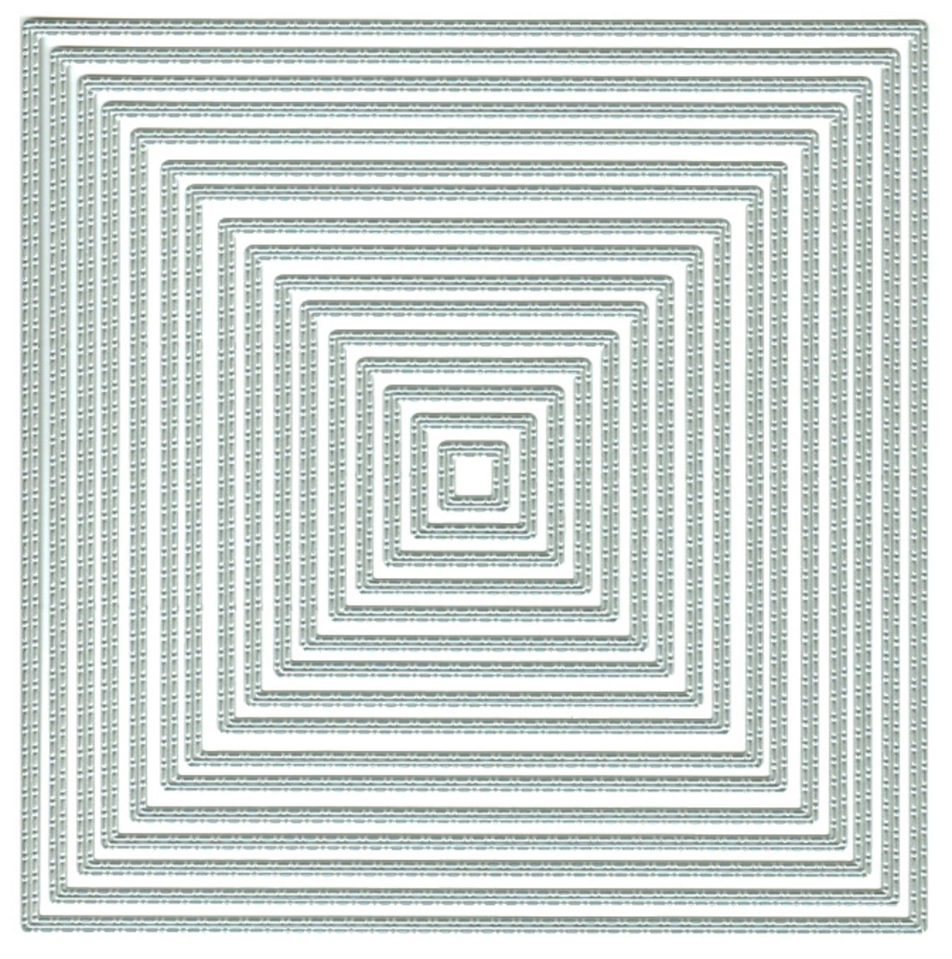 Presscut Nesting Dies - Stitch Dot Squares PCD205 | Craft Bliss