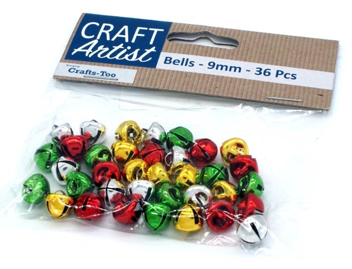 Craft Artist - Bells 9mm 36pcs | Craft Bliss
