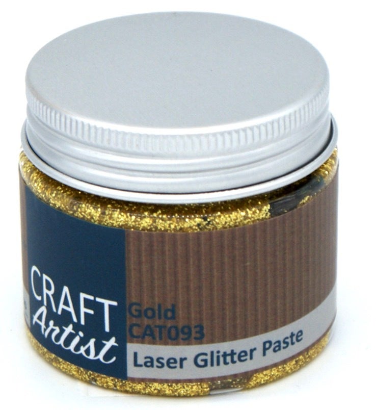 Craft Artist Laser Glitter Paste - Gold | Craft Bliss