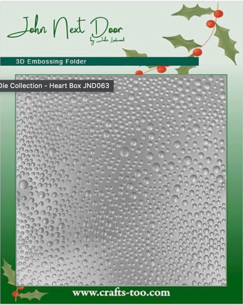 John Next Door 3D Embossing Folder - Snowfall JND342 | Craft Bliss