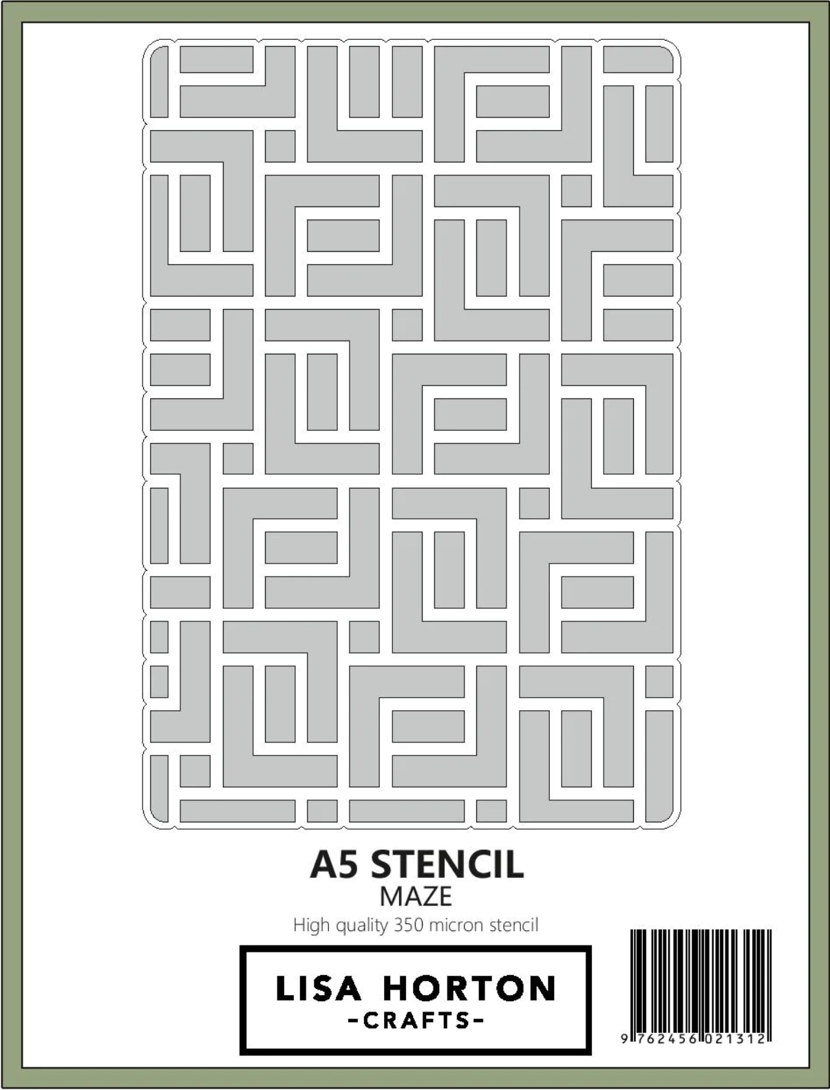 Lisa Horton Crafts Maze A5 Stencil LHCSTEN021 | Craft Bliss
