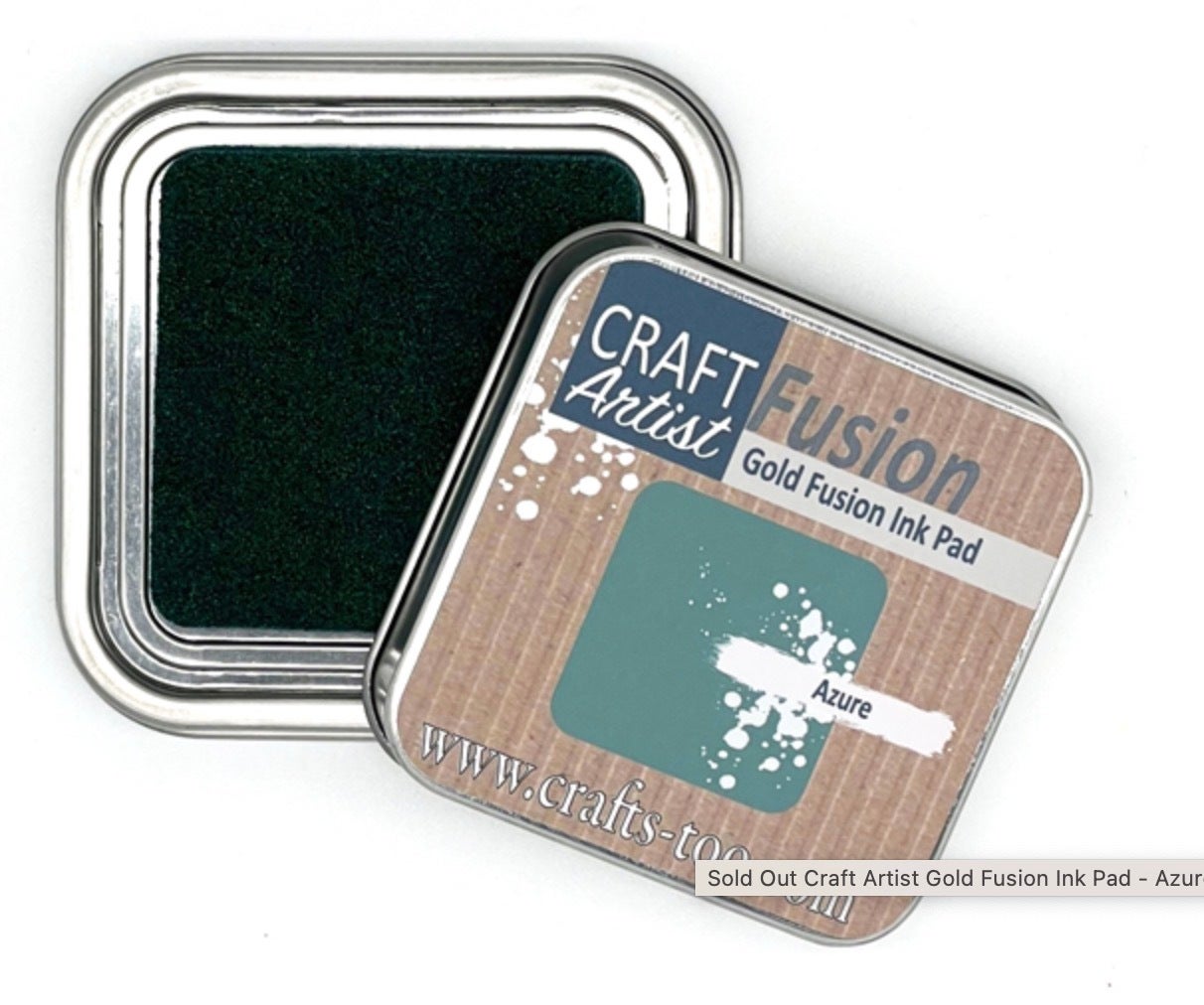 Craft Artist Gold Fusion Ink Pad - Azure | Craft Bliss