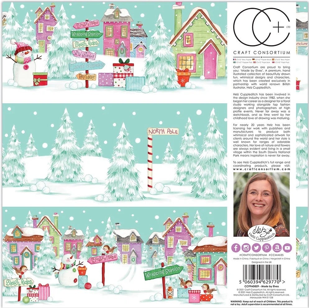Craft Consortium Made by elves 12 x 12 paper pad | Craft Bliss