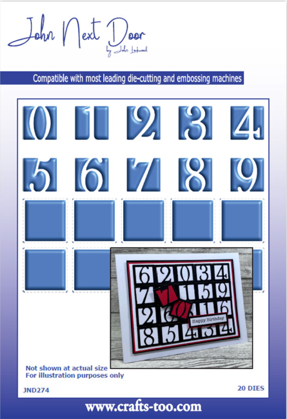 John Next Door - Regal Numbers JND274 | Craft Bliss