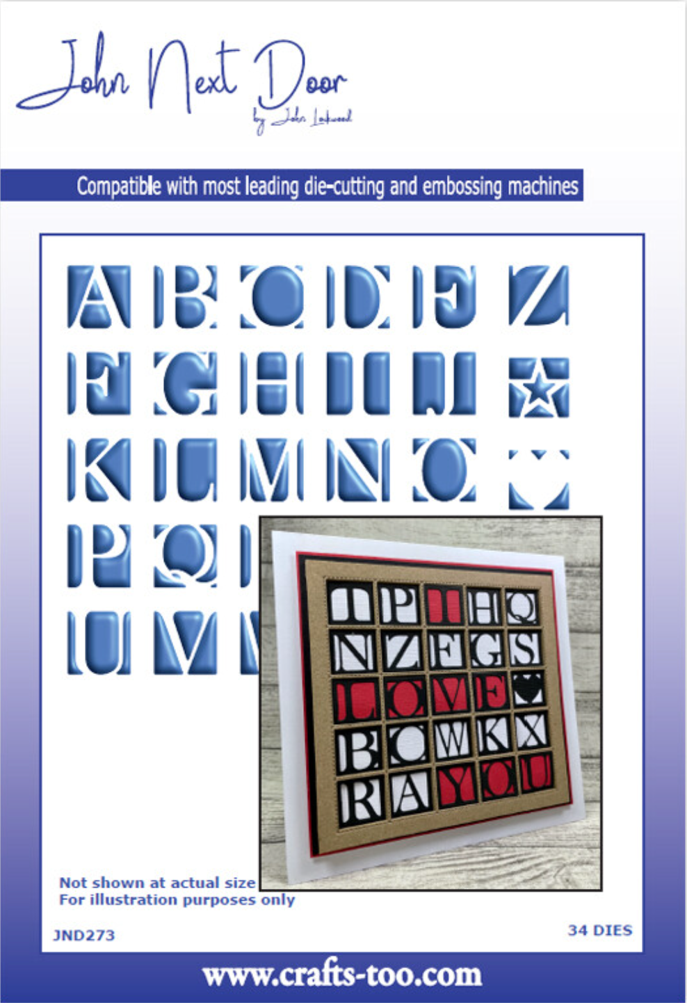 John Next Door - Regal Alphabet JND273 | Craft Bliss