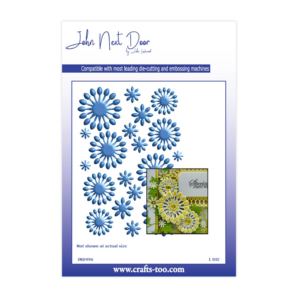 John Next Door Zora Flowers Die Set JND496 | Craft Bliss