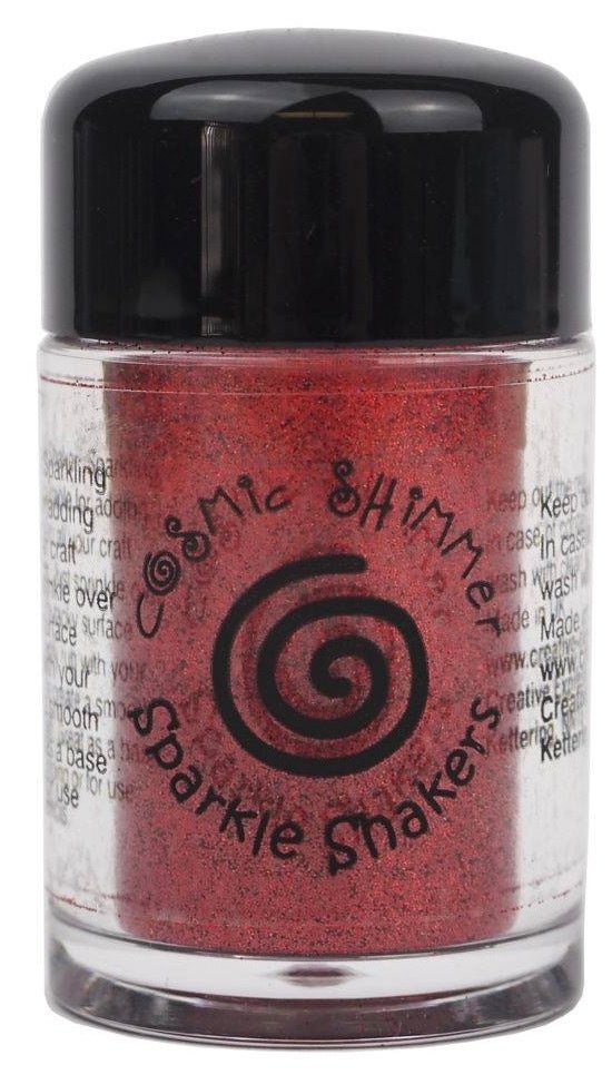 Cosmic Shimmer Sparkle Shaker - Cherry Red | Craft Bliss