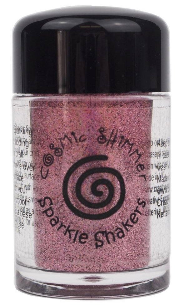Cosmic Shimmer Sparkle shaker - Rose Pink | Craft Bliss
