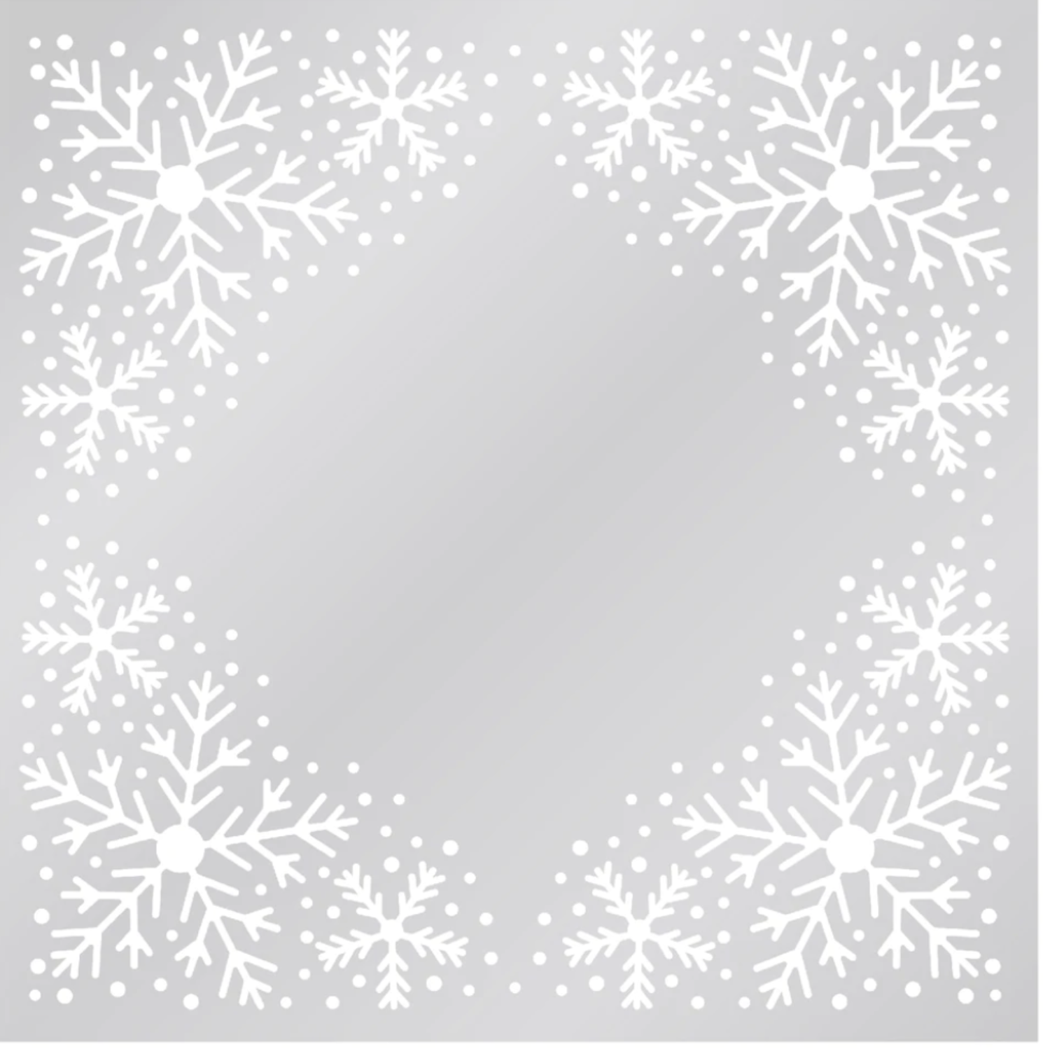 Chloes Creative Cards - (8 x 8) - Snowflake Frame | Craft Bliss